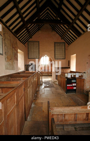 Box pews at St Oswalds Church, Widford, Oxfordshire Stock Photo - Alamy