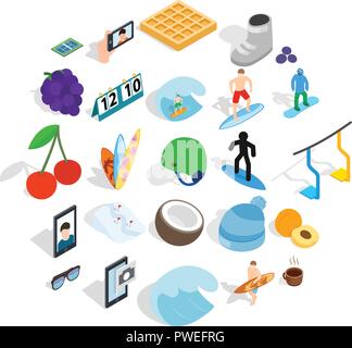 Effective icons set, isometric style Stock Vector Image & Art - Alamy