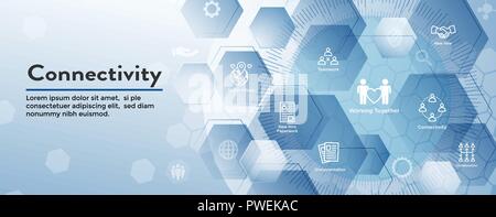 Connectivity Web Header Banner with Togetherness, Connectnedness ...