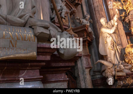 Statue Of Saint Cyril Of Alexandria Spearing Nestorius Of