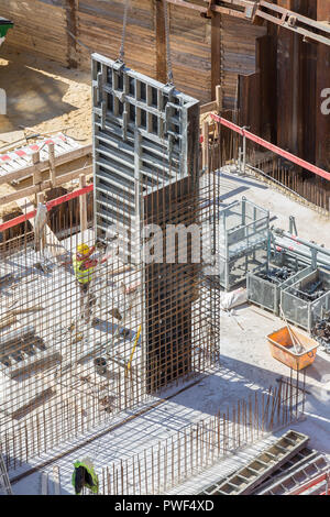 Piling of reinforcing iron Stock Photo - Alamy