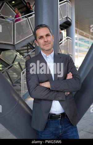 Journalist and author Tom Rachman in October 2018 at the Frankfurt Book ...