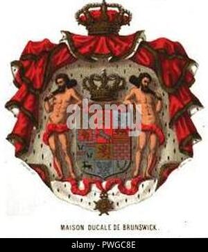 The 'Blason Maison ducale de Brunswick' refers to the heraldic emblem ...