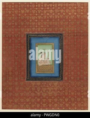 This artwork, 'Akbar and One of His Sons or Grandsons,' is an ...