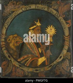 Manco Capac, First Inca, 1 of 14 Portraits of Inca Kings Peruvian ...
