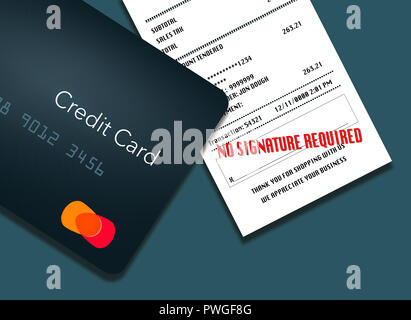 No signature required is the trend for credit card receipts. Here is an ...