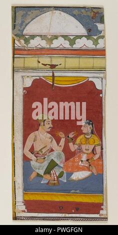 This artwork, a page from a Ragamala series, depicts Bhairava Raga, a ...