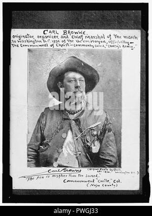 Carl Browne, Organizer of Coxey's Army ca. 1911-1920 Stock Photo - Alamy