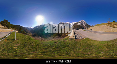 360° view of The Simplon Road - Alamy