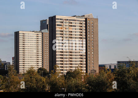 Tower blocks on the Carpenters Estate , a council housing estate in ...