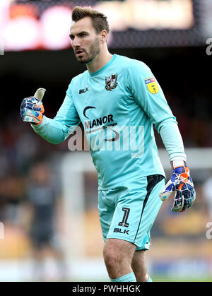 Port Vale's Goalkeeper Scott Brown during the pre-season friendly match ...