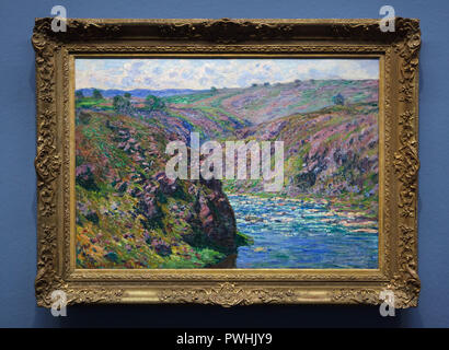 Valley of the Creuse, Sunlight Effect 1889 by Claude Monet Stock Photo ...