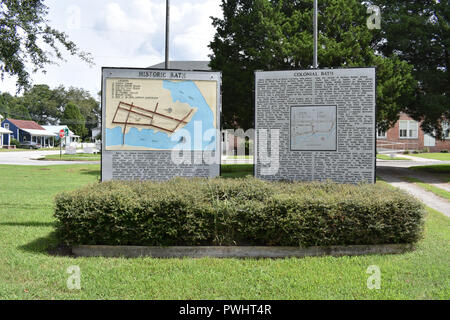Information and a Map located at the Visitor Center in Bath, North ...