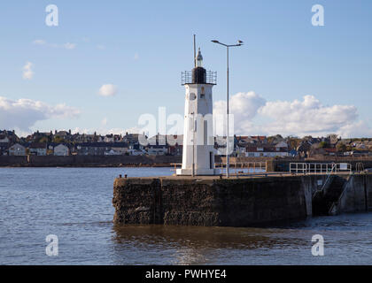 Lighthouse at the Harbour Anstruther Fife Scotland Stock Photo - Alamy