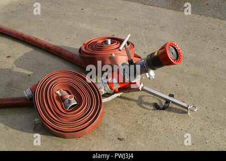Fire and Rescue Service Ground Monitor Nozzles Stock Photo - Alamy