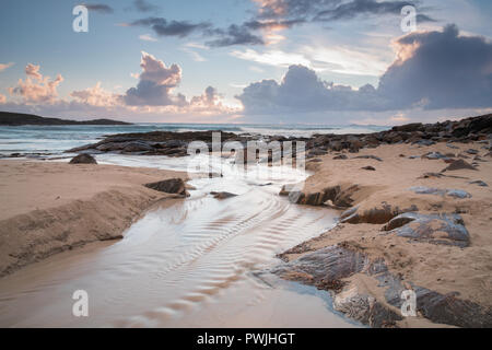 Sunset, Hosta Beach, North Uist, Scotland Stock Photo - Alamy