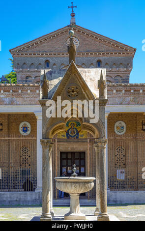 Grottaferrata, Italy - April 23,2017: Ancient sculptures in a hall of ...