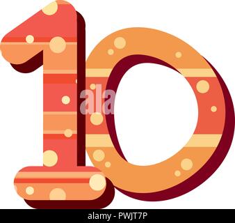 Illustration of a letter t is for ten Stock Vector Image & Art - Alamy