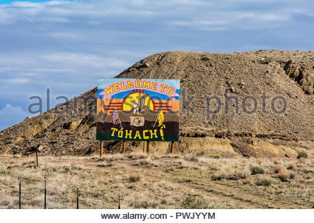 welcome to the navajo nation reservation sign new mexico USA Stock ...