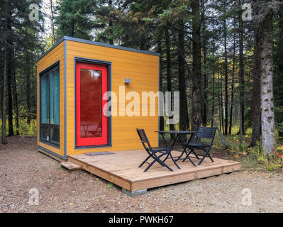 A Micro-cube, tiny house, Riding Mountain National Park, Manitoba ...