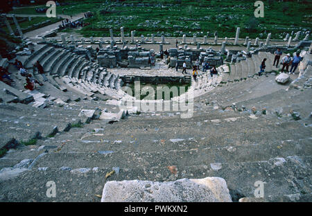 Ephesus archeological site. Ancient odeon. Historic ancient place in ...