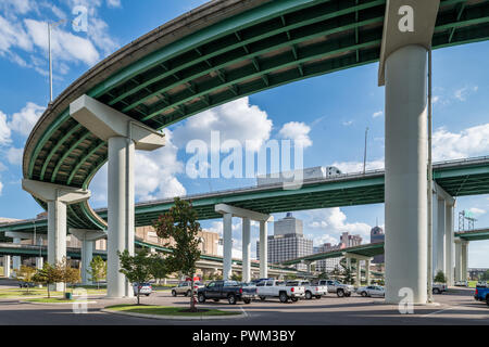 Flyover interchange for Interstate 40 for the Hernando Se Doto Bridge ...
