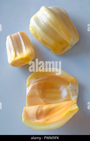A jackfruit sliced open Stock Photo - Alamy