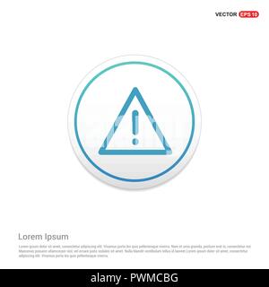 warning icon Hexa White Background icon template - Free vector icon ...
