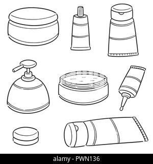 vector set of topical cosmetic and topical medicine Stock Vector Image ...