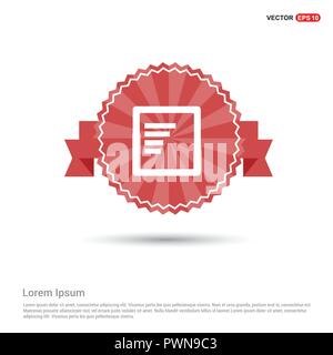 Computer Files Icons - Red Ribbon banner Stock Vector Image & Art - Alamy