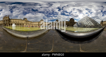 360° view of Louvre Museum Paris - Alamy
