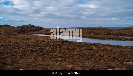 Small lakes at the shore of the Applecross Peninsula, Scotland, Uk ...