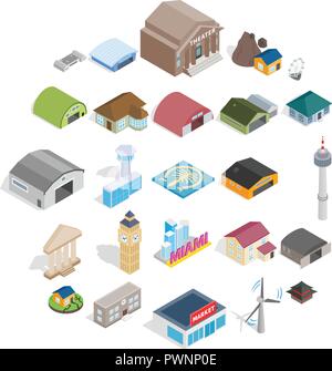 Mounting icons set, isometric style Stock Vector Image & Art - Alamy
