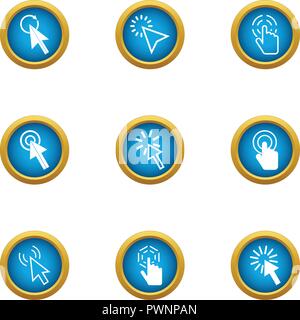 Clack icons set, flat style Stock Vector Image & Art - Alamy