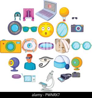 Visibility icons set, cartoon style Stock Vector Image & Art - Alamy