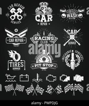 Car service Labels, Emblems and Logos template for your logo design ...
