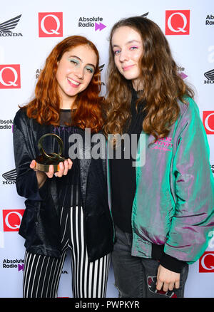 Jenny Hollingworth (right) and Rosa Walton of Let's Eat Grandma winners ...