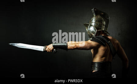 Portrait of a Gladiator Mirmillon Stock Photo - Alamy