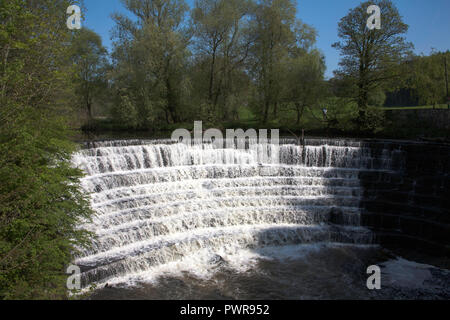 The River Etherow in spring at Etherow Country Park Compstall near ...