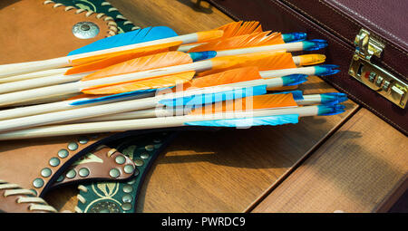 Retro arrow old weapon system archery Stock Photo - Alamy