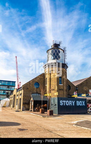 Trinity Buoy Wharf Lighthouse, London Stock Photo - Alamy