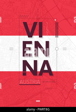 Emblem of Vienna. City of Austria. Vector illustration Stock Vector ...