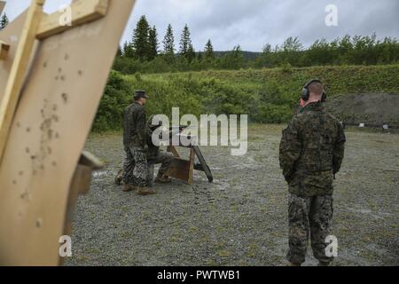 U.S. Marine Gunnery Sgt Luis Guerra, acting First Sergeant of Marine ...