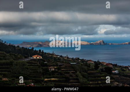 A view of the island of Deserta Grande, in the Ilhas Desertas, near the ...