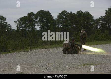 US Marines fire a TOW Missile from an M-41 Saber weapon system during ...