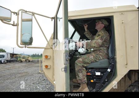 A U.S. Soldier with the 124th Engineer Company, South Carolina Army ...