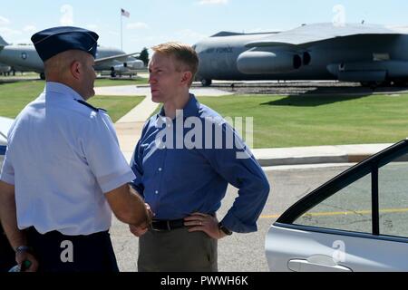Sen. James Lankford (R-Okla.) departs a Senate Republican Conference ...