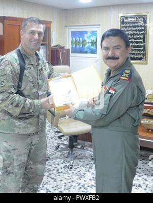 Col. Mark Beckler, 29th Combat Aviation Brigade Commander (center left ...
