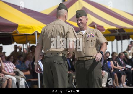 U.S. Marine Corps Col. Garrett Hoffman, commanding officer, Marine ...