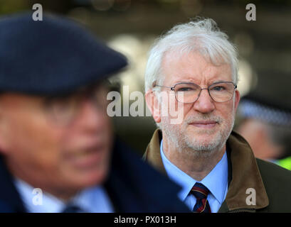 Trial judge Mr Justice Sweeney (right) and barrister for the ...